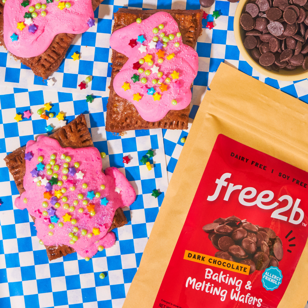 Chocolate Toaster Pastry with Pink Frosting – Free2b Foods